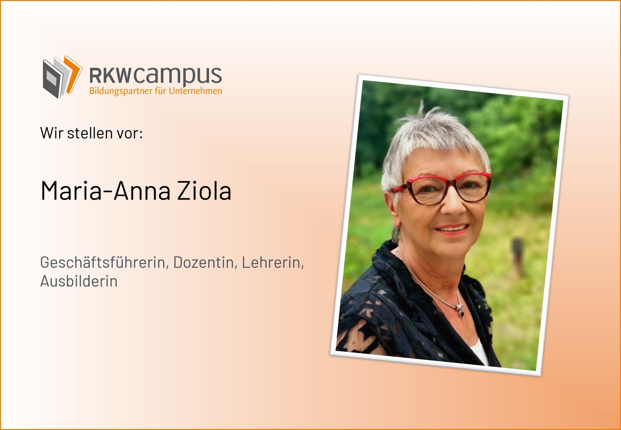 Zuwachs im Dozententeam!